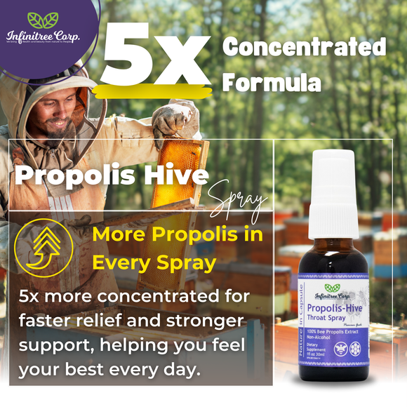 (Set of 6) Bee Propolis Hive Spray 30ML | INFINITREE Corp.